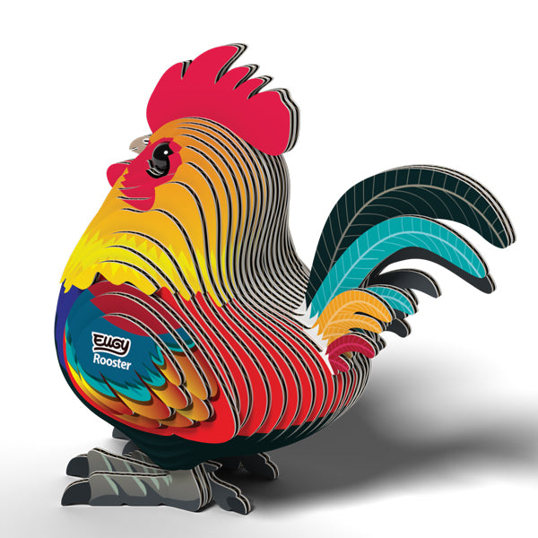 EUGY Rooster | Kids Cardboard Craft Kit – Conscious Craft