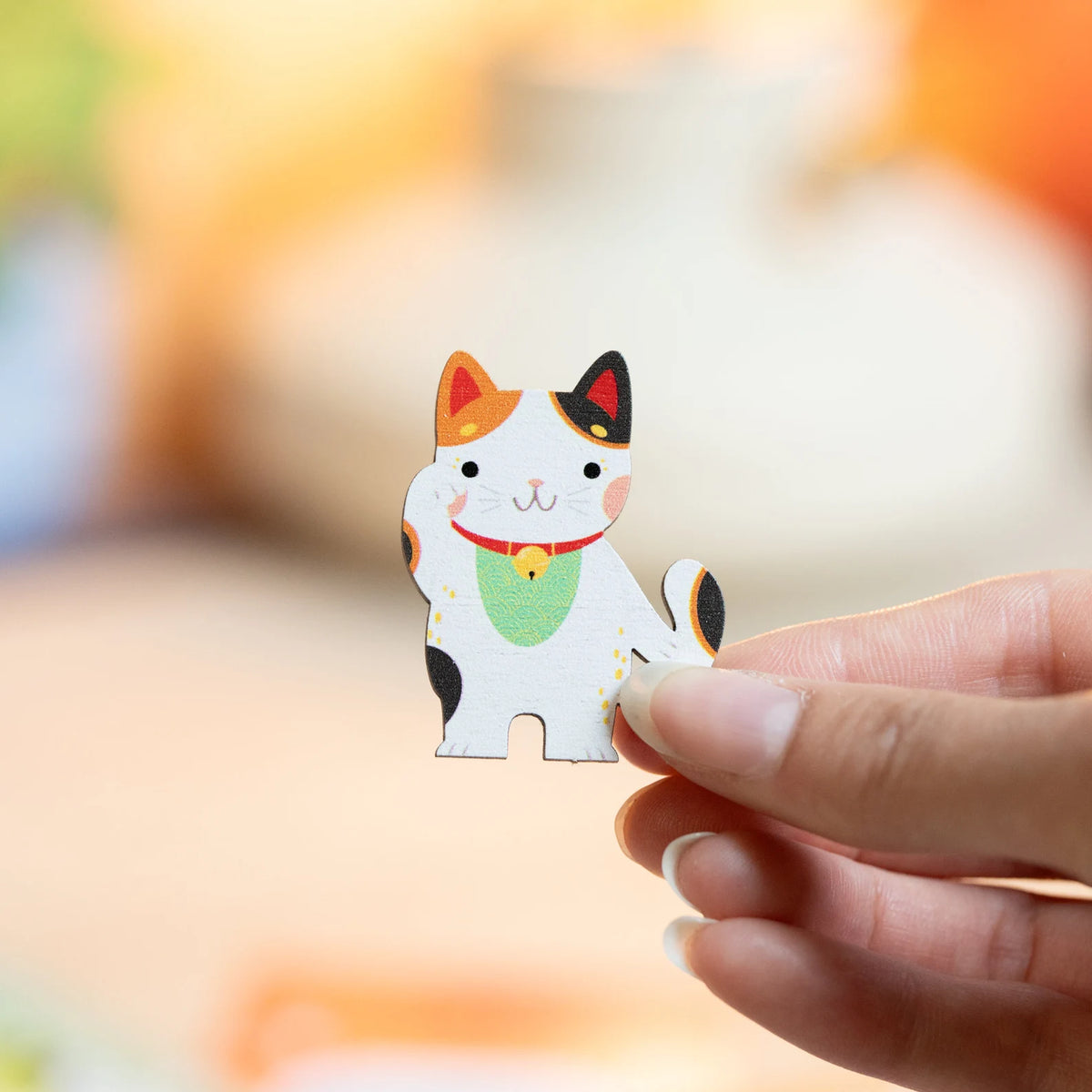 Dapple & Dot | Very Lucky Cat Pin – Conscious Craft
