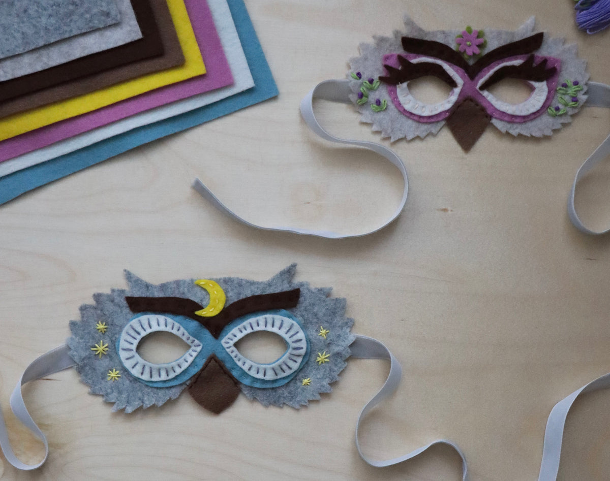 Craft For Kids | Felt Owl Mask – Conscious Craft