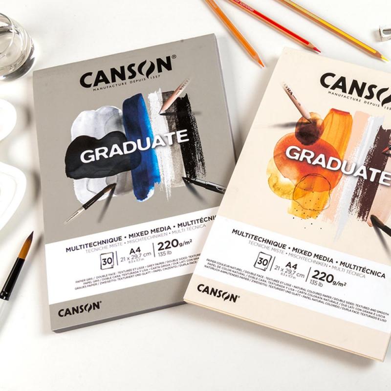 Canson Graduate Mixed Media Natural A4 Pad | 220gsm – Conscious Craft