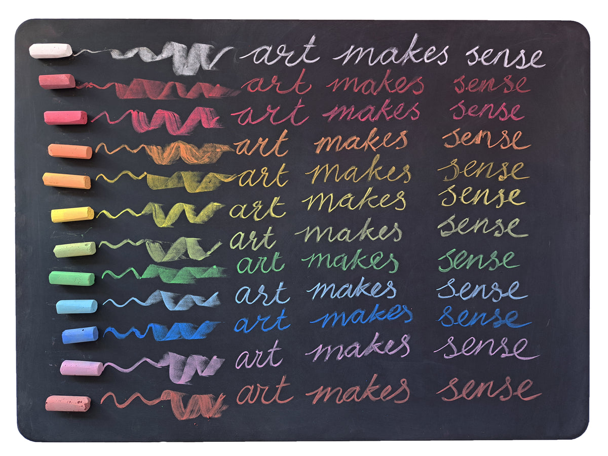 Art Makes Sense Rainbow Coloured Chalk 12 Pack – Conscious Craft