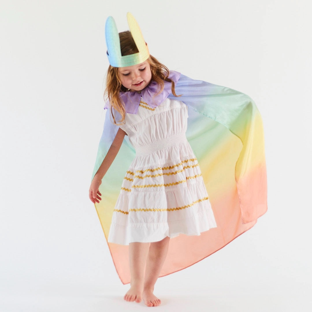 Sarah's Silks Soft Rainbow Cape – Conscious Craft