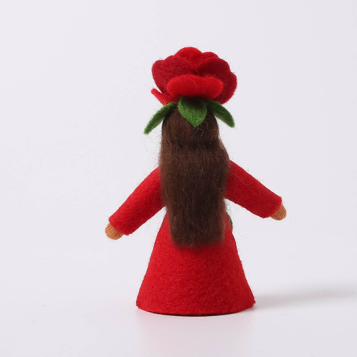 Large Red Rose felt flower fairy | Conscious Craft