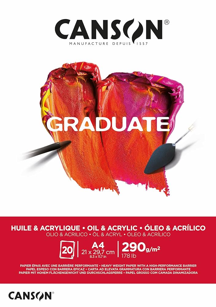 Canson Graduate Oil & Acrylic A4 | 290g/m2 – Conscious Craft