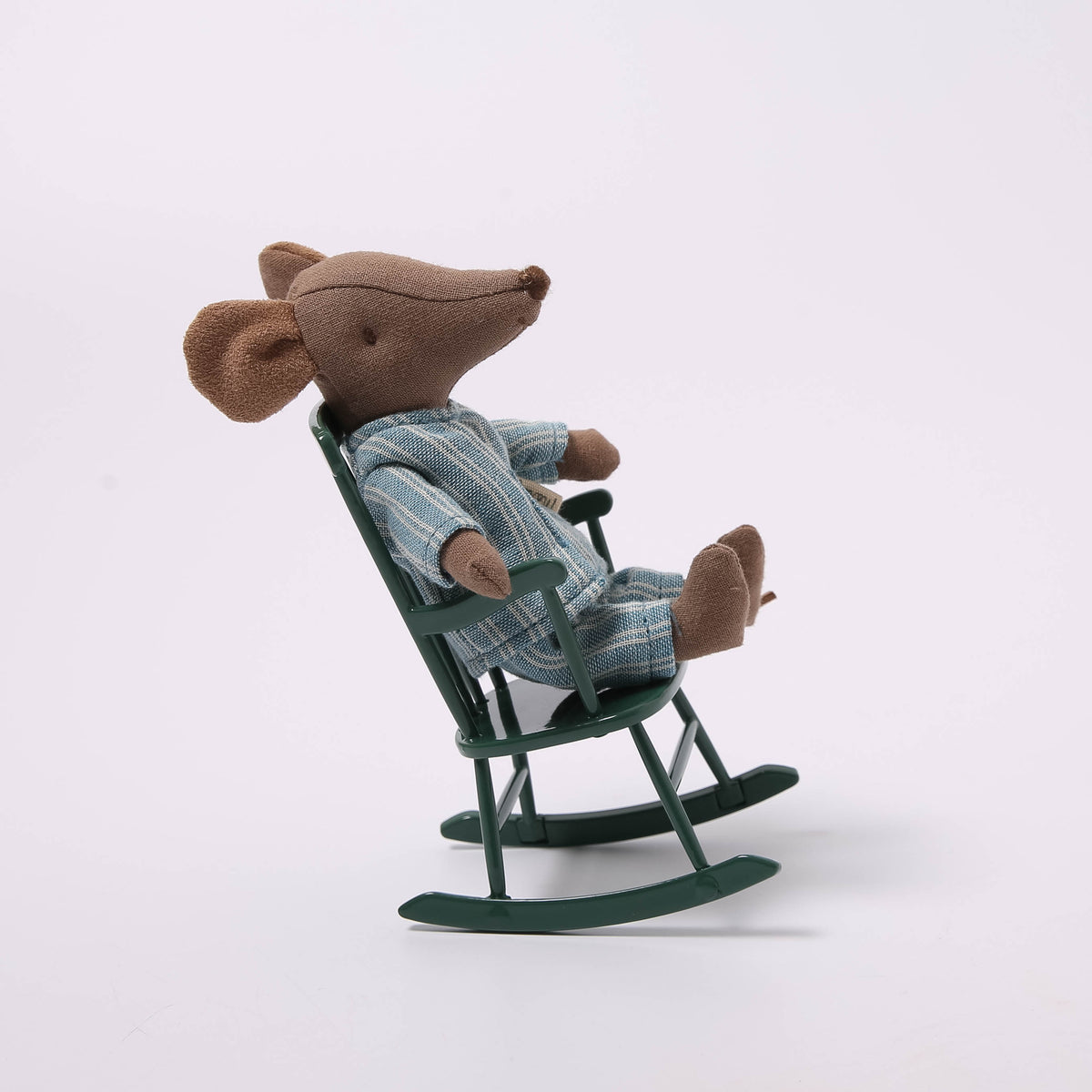 Maileg Mouse Rocking Chair Green | Conscious Craft