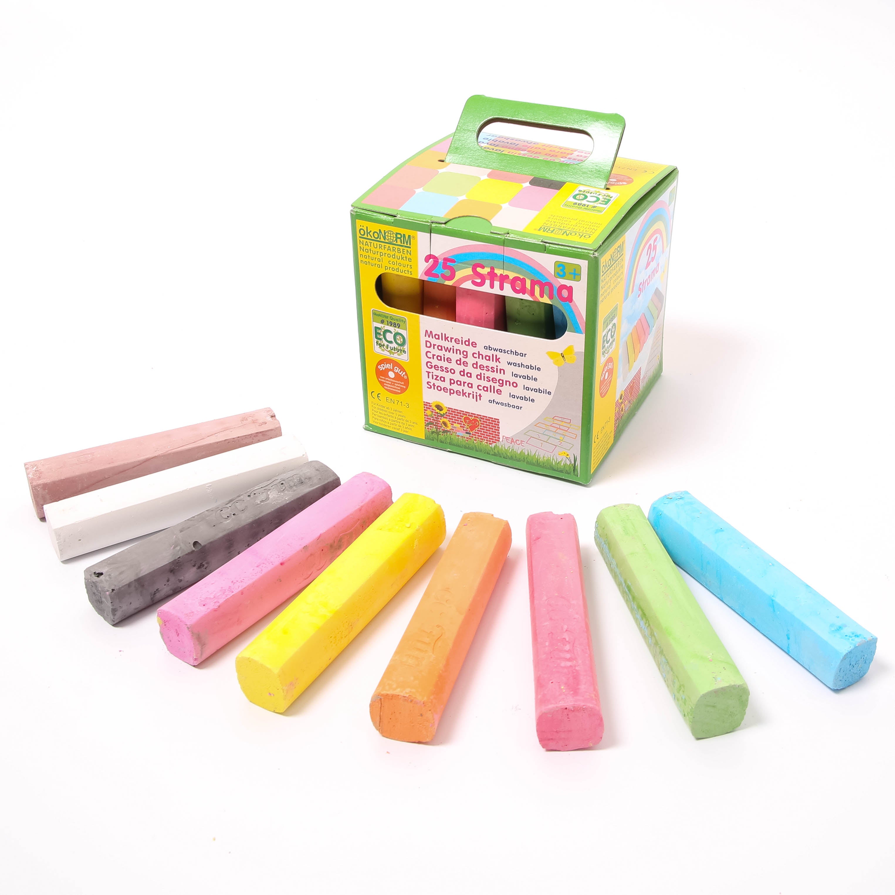 ökoNORM Carton of 25 Drawing Chalks | Conscious Craft