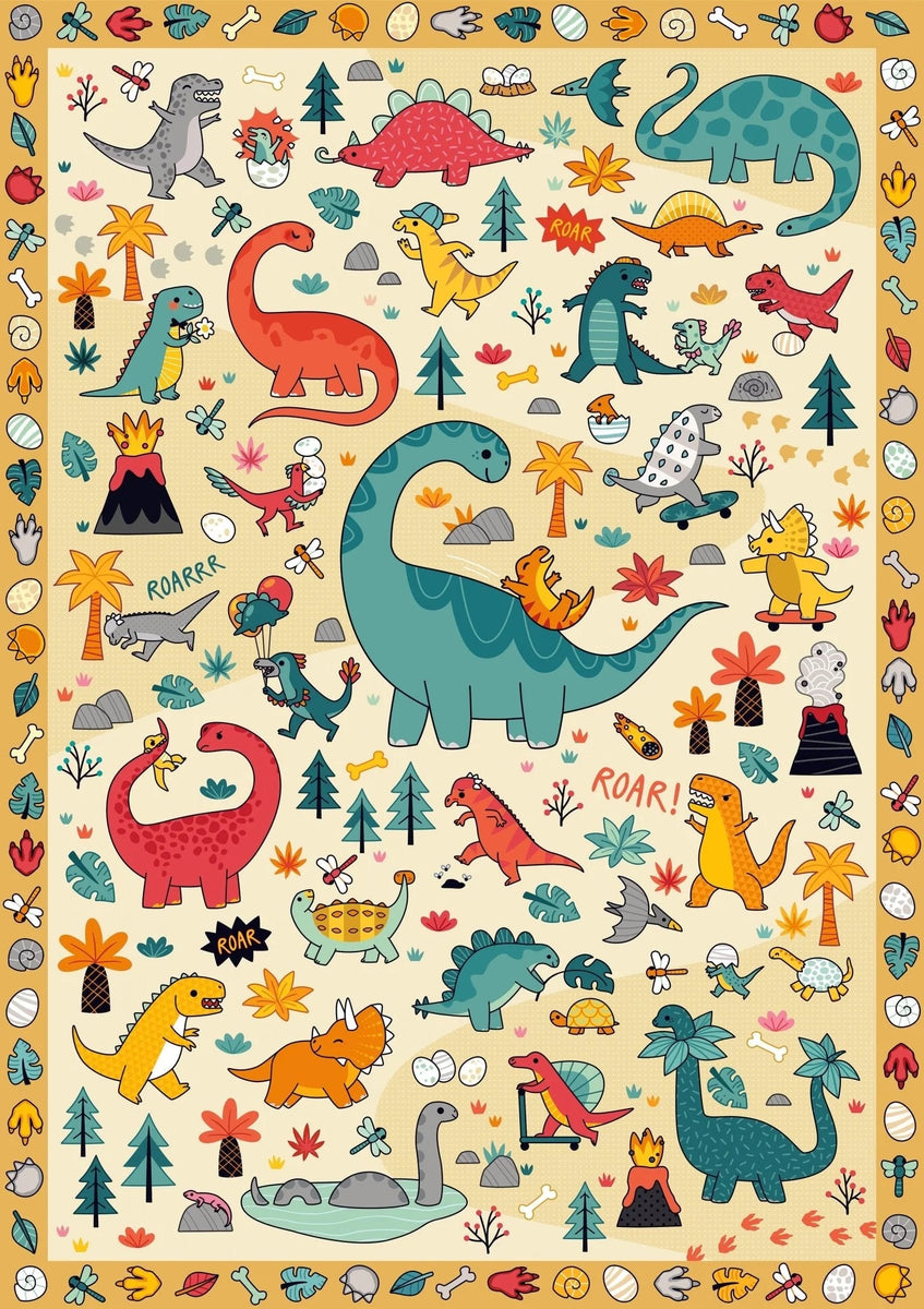 Dinosaur Creative Sticker Poster | Conscious Craft