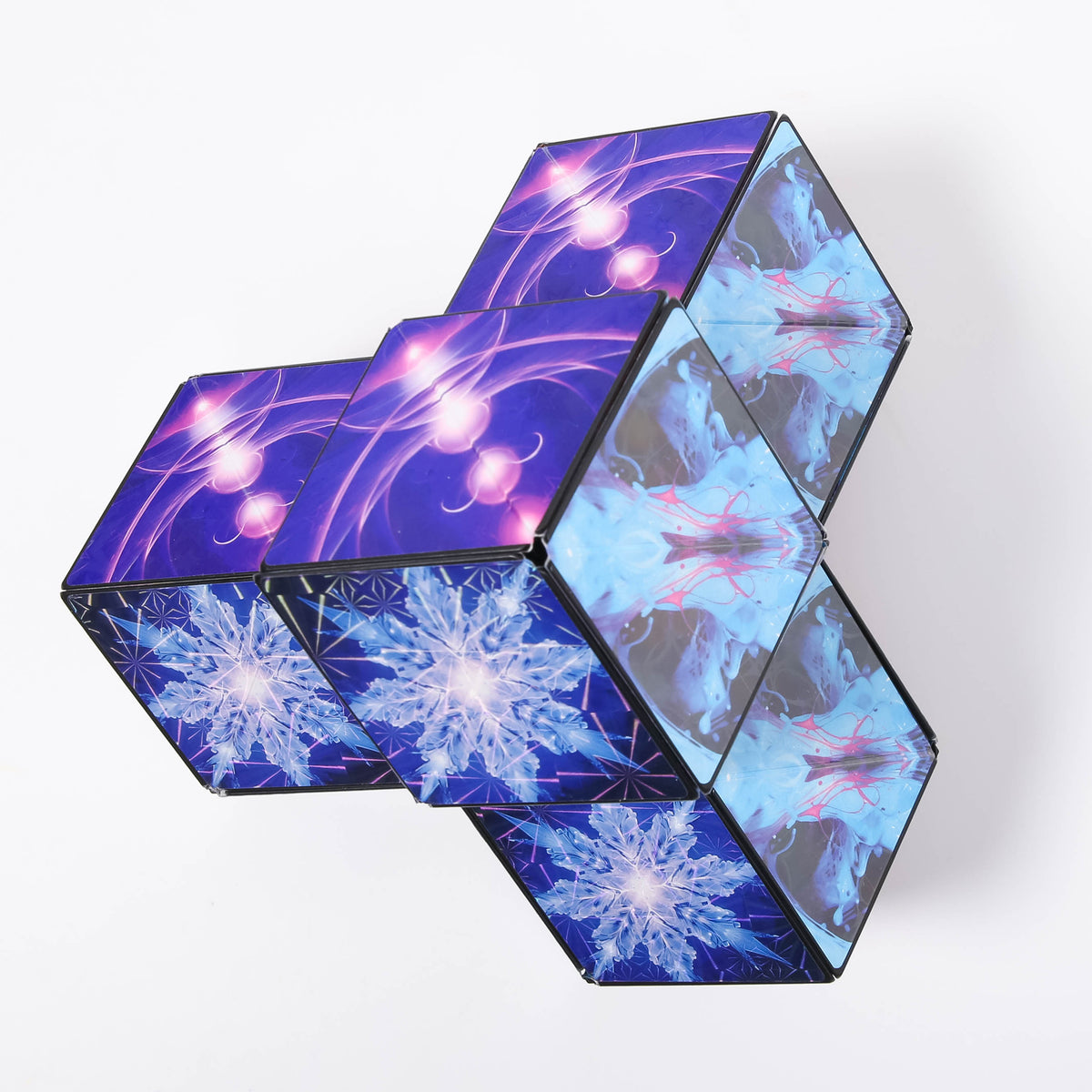 Shashibo Magnetic Cube Puzzle 4 pack Holographic Series – Conscious Craft