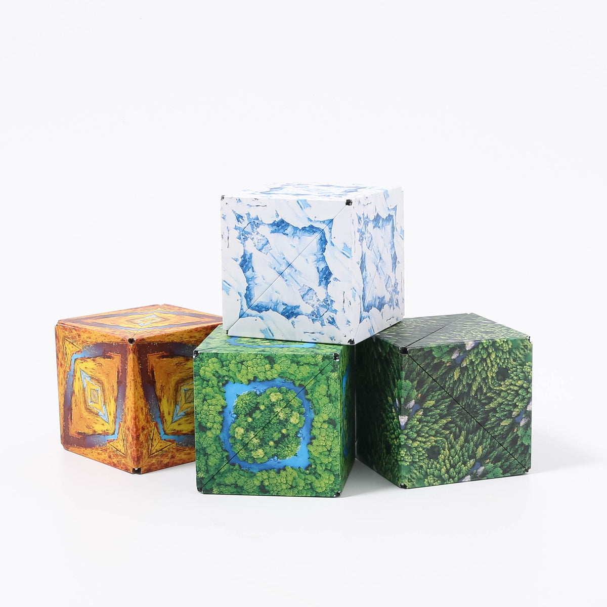 Shashibo magnetic cube puzzle 4 pack Wild Series – Conscious Craft