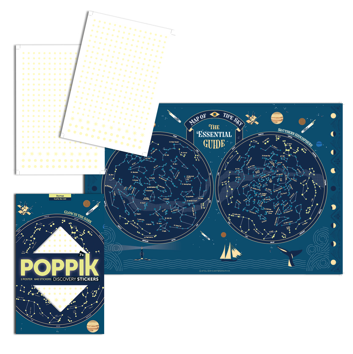 Sky Map Sticker Activity Set | Poppik | Conscious Craft