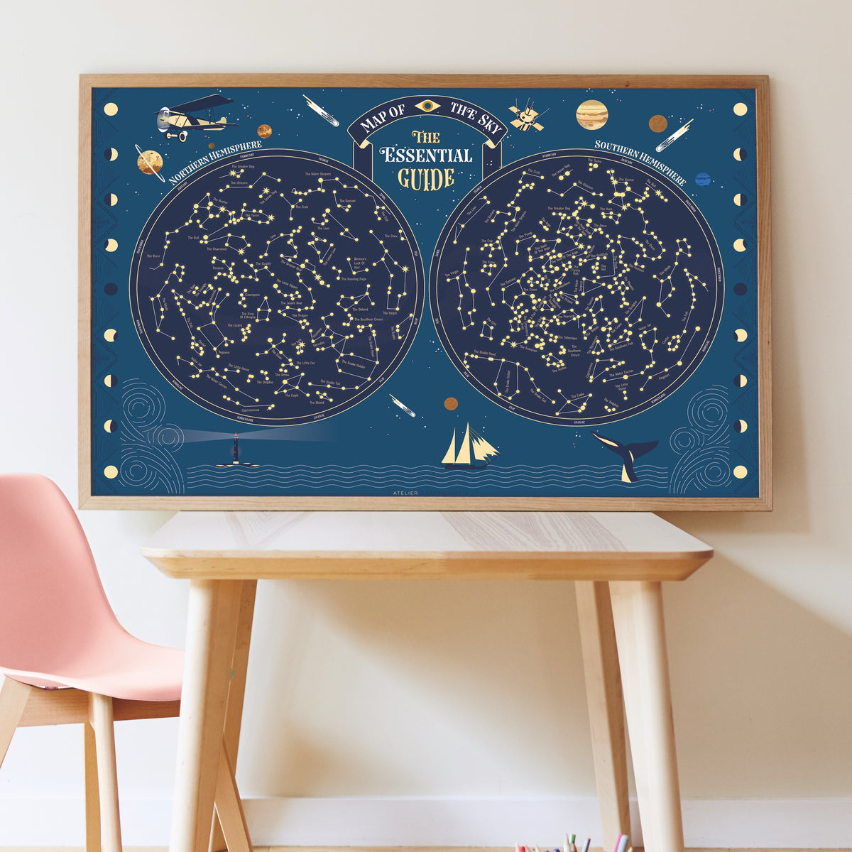 Sky Map Sticker Activity Set | Poppik | Conscious Craft