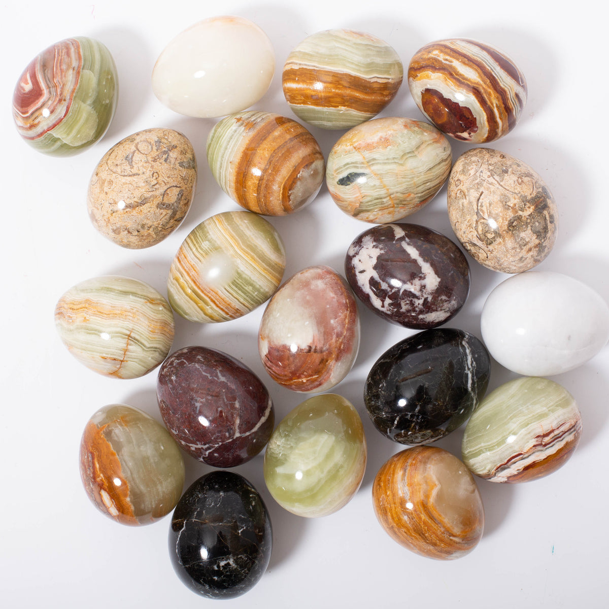 Set of 3 Marble Eggs 5cm | Conscious Craft