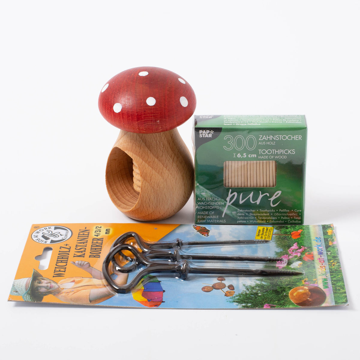 Conker Kit Nutcracker, Awls and Toothpicks | Conscious Craft
