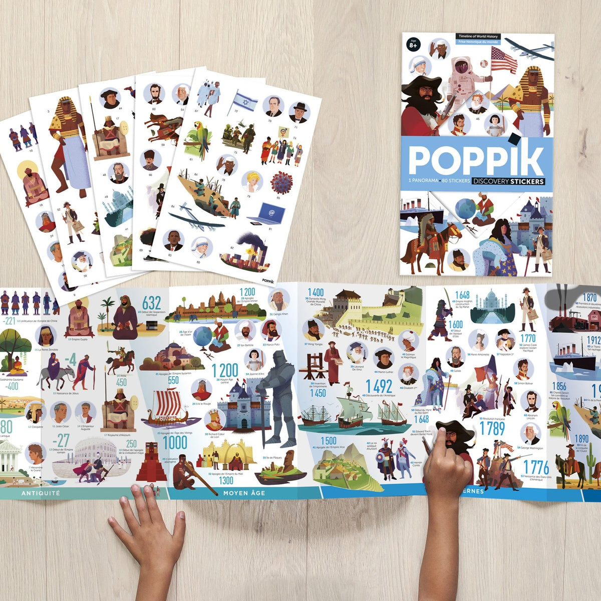 Timeline of World History Sticker Activity | Poppik | Conscious Craft