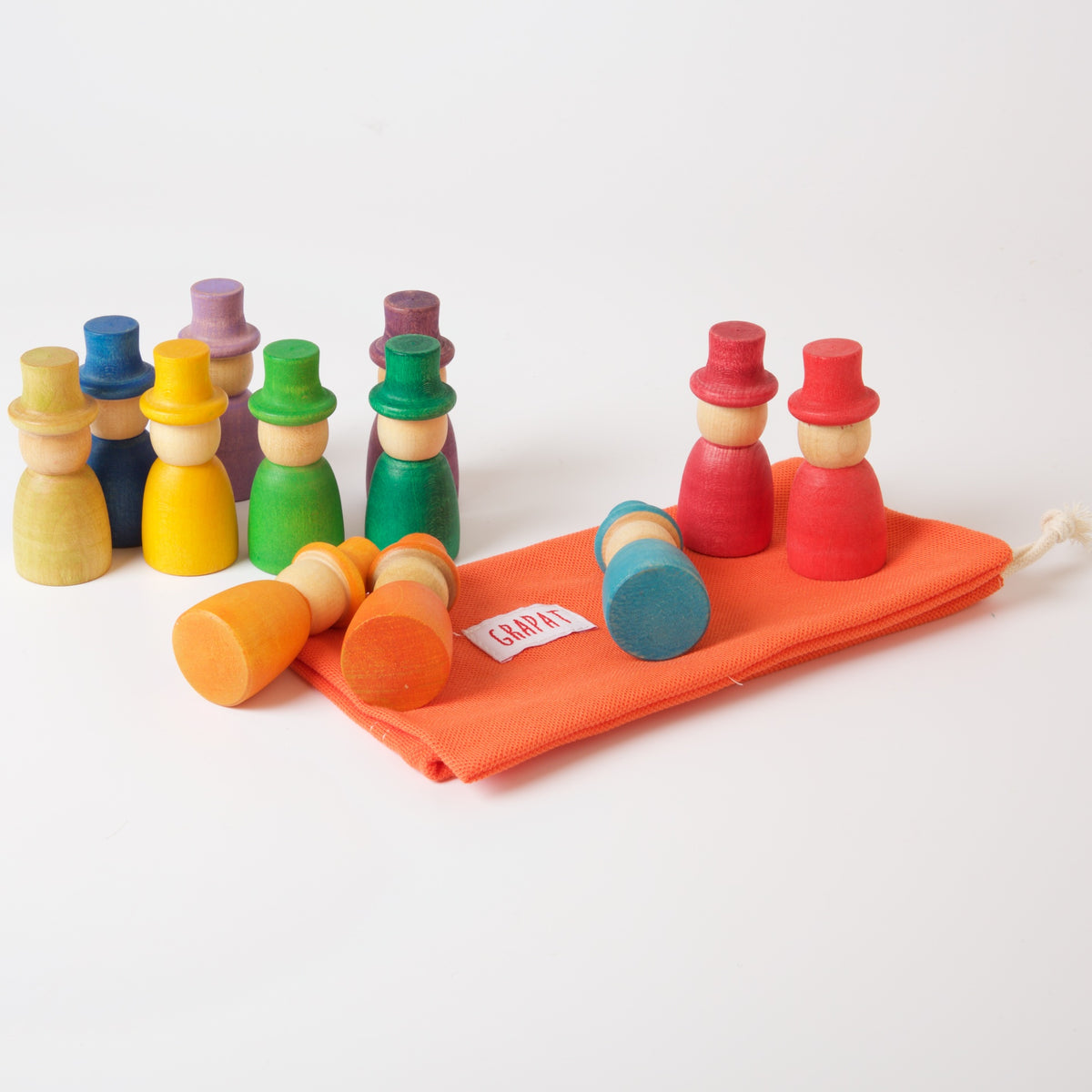 Grapat 12 Wizards Wooden Play Figures | Conscious Craft