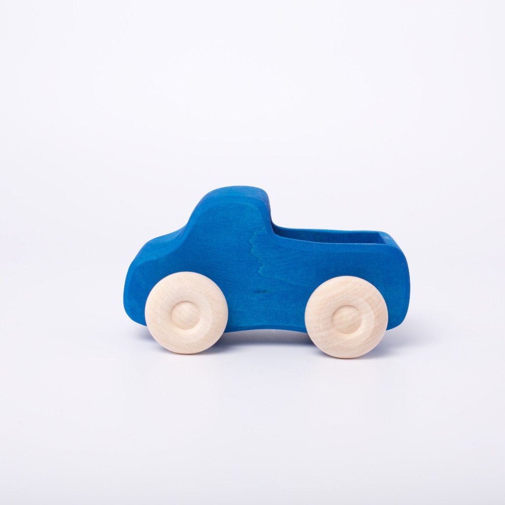Grimm's Small Wooden Lorry | Blue | Conscious Craft
