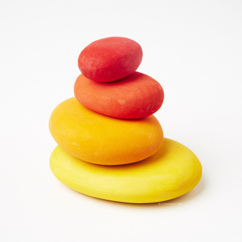 Grimm's Fire Pebbles Building Set | Conscious Craft