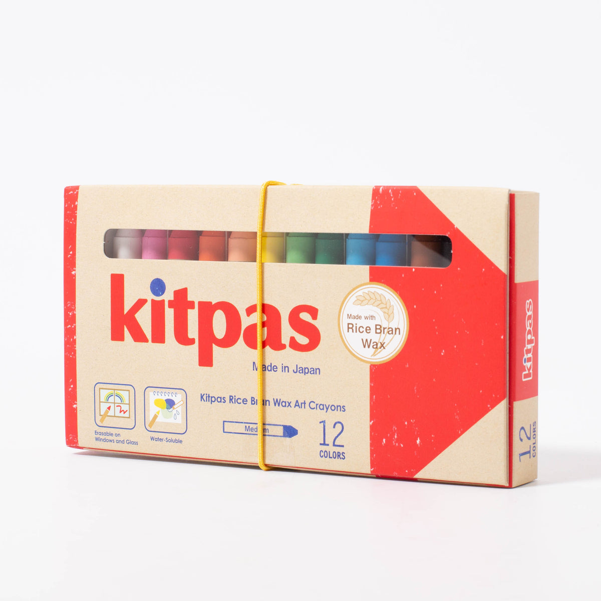 Kitpas Rice Bran Crayons 12 Colours | Conscious Craft