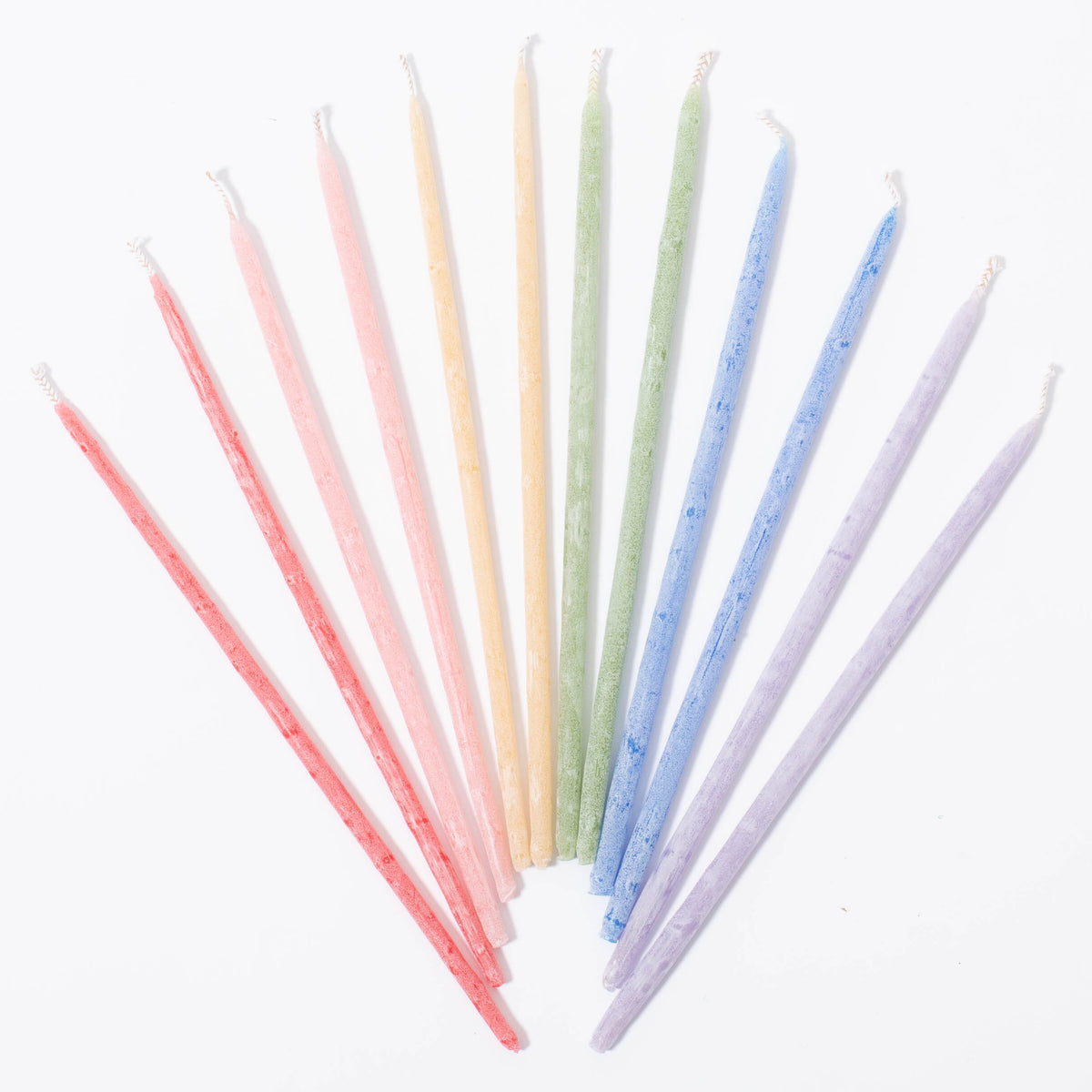 Knot & Bow Tall Rainbow Beeswax Party Candles | Conscious Craft