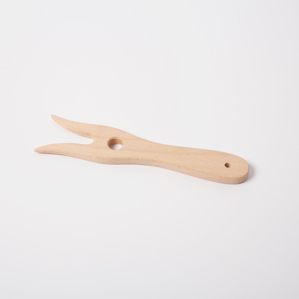 Knitting Fork wooden with Instruction Sheet – Conscious Craft