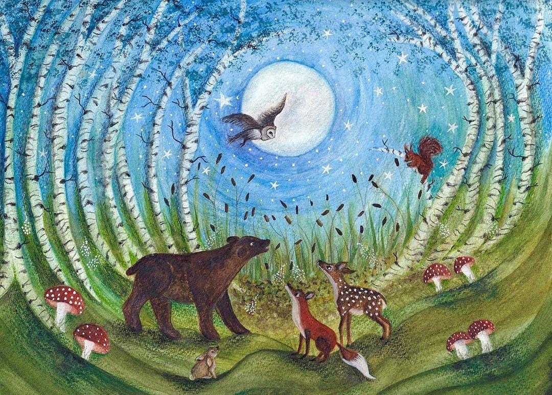 Bijdehansje Postcard Woodland Creatures | Conscious Craft